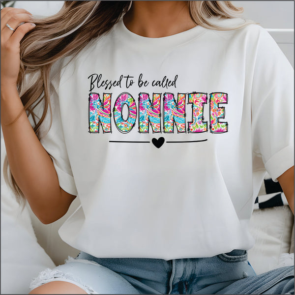 Blessed to be Called Nonnie DTF Transfer – Sweet Tee Transfers