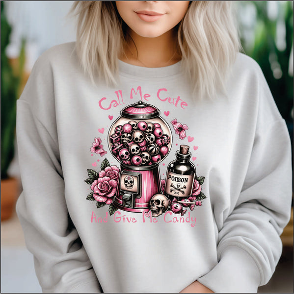 Call Me Cute and Give Me Candy DTF Transfer – Sweet Tee Transfers