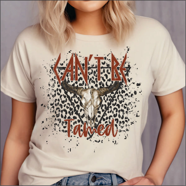 Can't Be Tamed Bull Skull DTF Transfer – Sweet Tee Transfers