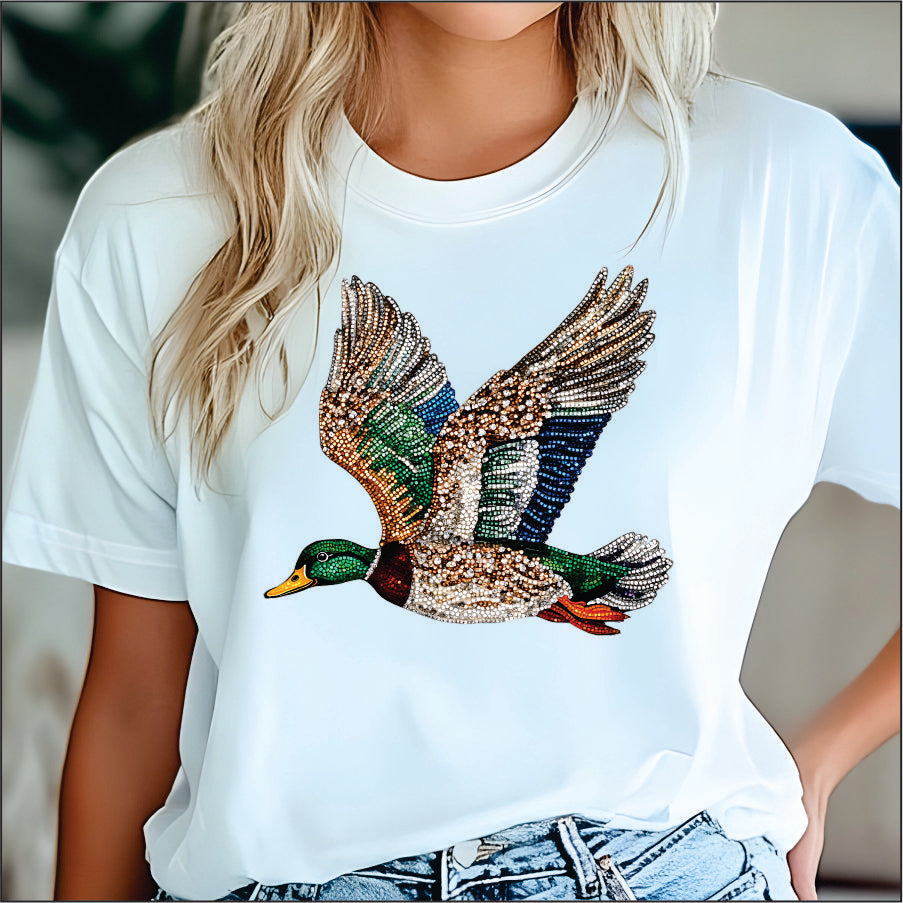 Duck Faux Rhinestone DTF Transfer – Sweet Tee Transfers