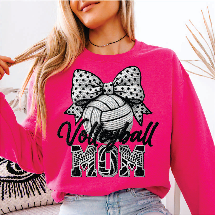 Faux Yarn Volleyball Mom – Sweet Tee Transfers