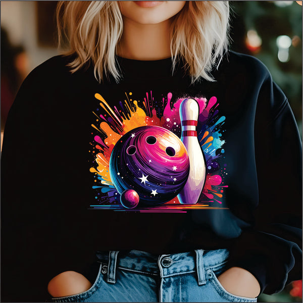 Galaxy Bowling Ball DTF Transfer – Sweet Tee Transfers