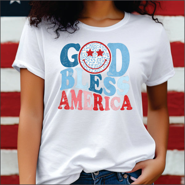God Bless America DTF Transfer – Sweet Tee Transfers