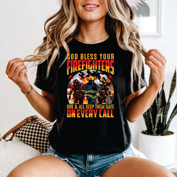 God Bless Firefighters – Sweet Tee Transfers