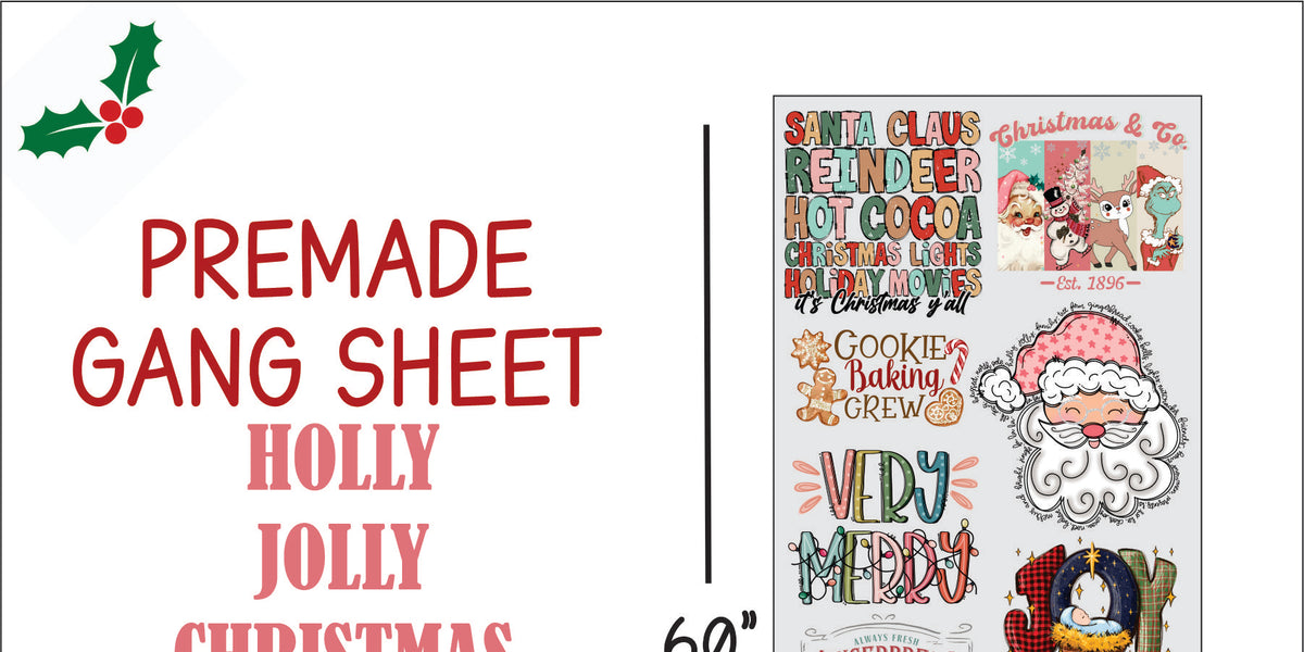 Holly Jolly Christmas Gang Sheet – Sweet Tee Transfers