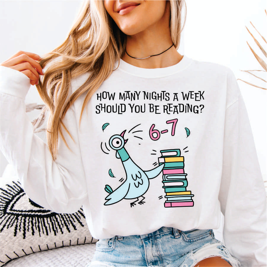 How Many Nights a Week Should you be Reading 6 7 – Sweet Tee Transfers