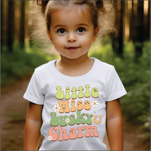 Little Miss Lucky Charm DTF Transfer – Sweet Tee Transfers