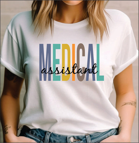 Multi Color Medical Professional Medical Assistant DTF Transfer – Sweet ...