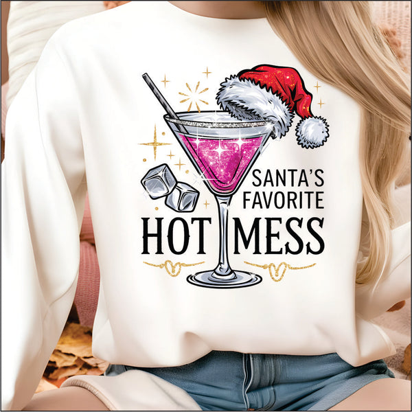 Santa's Favorite Hot Mess DTF Transfer – Sweet Tee Transfers