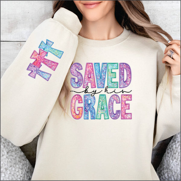 Saved By the Grace DTF Transfer – Sweet Tee Transfers