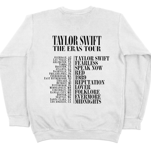 Swifty Tour Shirt front and back DTF Transfer – Sweet Tee Transfers