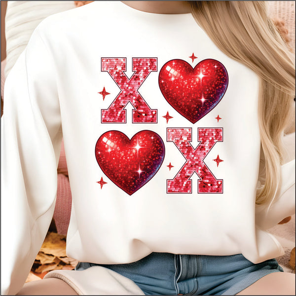 XO Hearts DTF Transfer – Sweet Tee Transfers