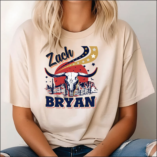 Zach Bryan Retro Cowboy DTF Transfer – Sweet Tee Transfers